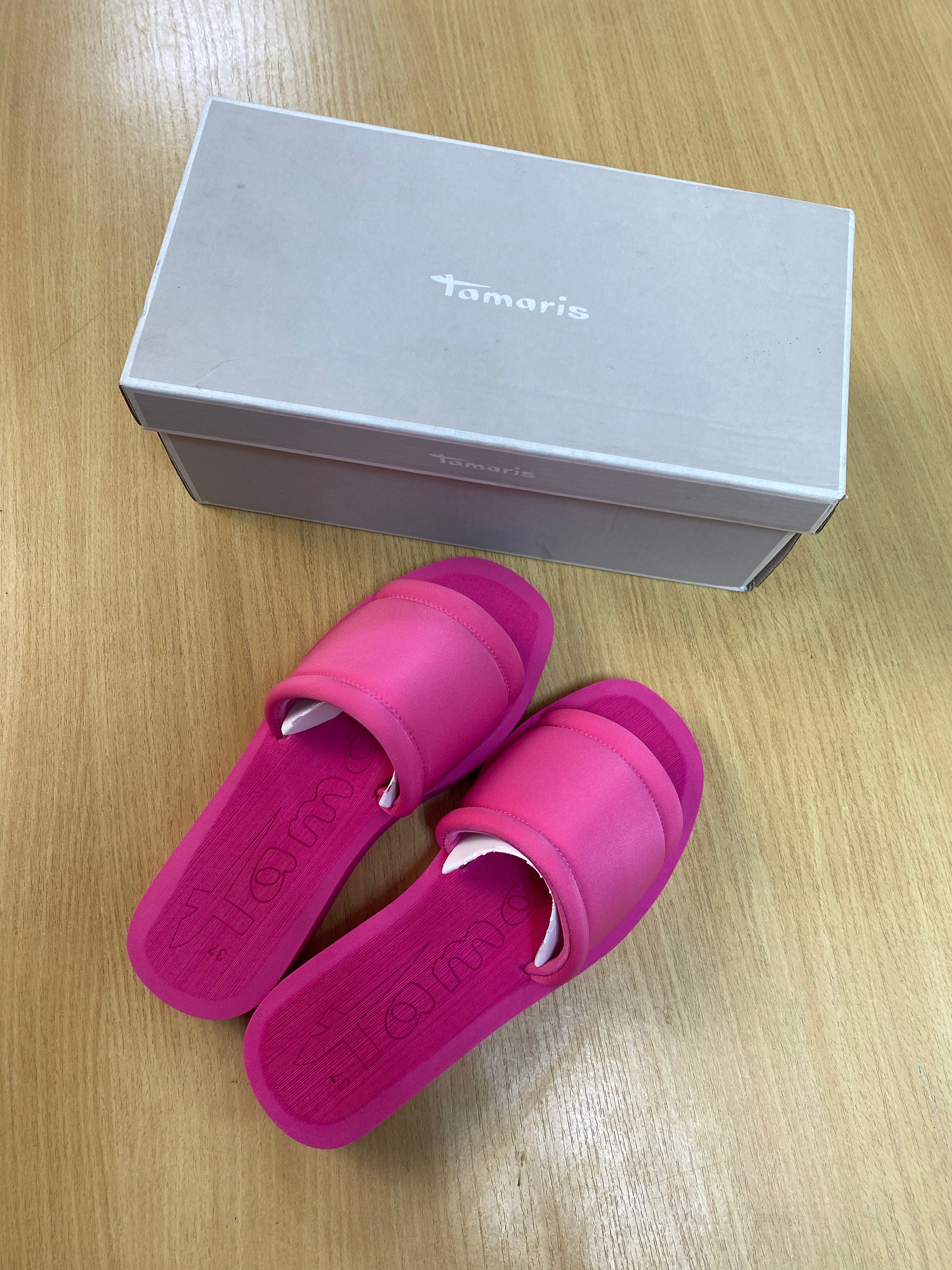Tamari platform slides in pink ( ladies) – Zedekenterprise