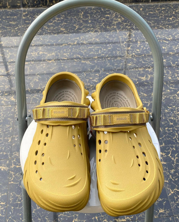 Yellow echo crocs – Zedekenterprise